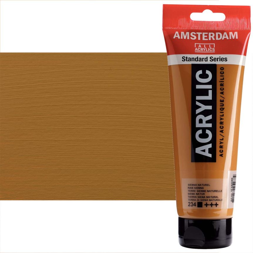 Amsterdam Standard Series Acrylic Paint - Raw Sienna, 250ml Tube ...