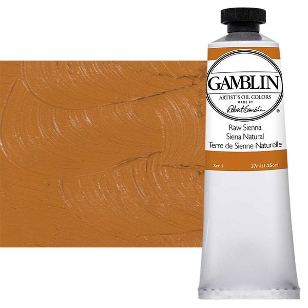 Gamblin Artists Oil - Raw Sienna, 37ml Tube | Jerry's Artarama