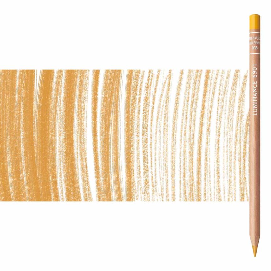 Caran d'Ache Luminance 6901 Lightfast Pencil No. 036 - Raw Sienna ...