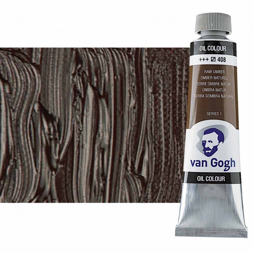 Van Gogh Oil Color, 40ml Raw Umber Tube | Jerry's Artarama