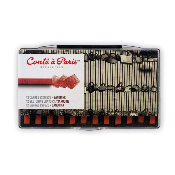 Conté À Paris Crayon Sanguine (Box of 12) | Jerry's Artarama