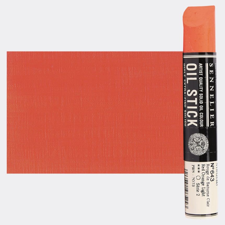 Sennelier Extra Fine Solid Oil Stick - Red Orange, 38ml | Jerry's Artarama