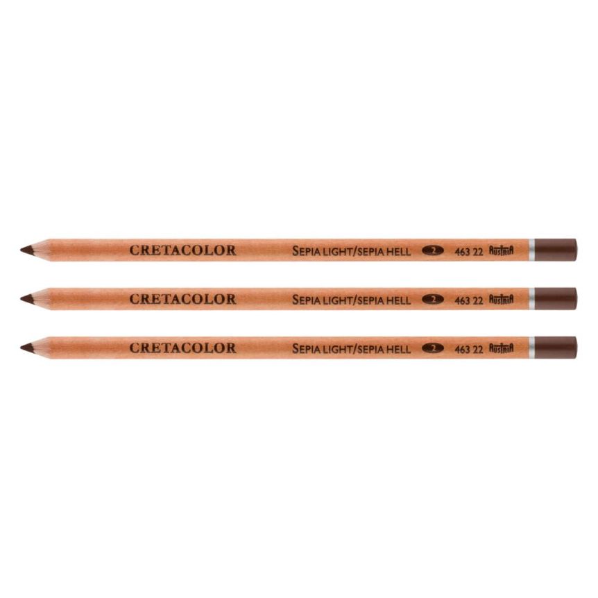 Cretacolor Pencil - Sepia Light, Pack of 3 | Jerry's Artarama