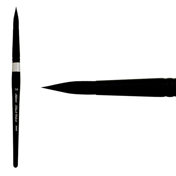 Silver Brush Black Velvet Watercolor Series 3000S Round #14 | Jerry's ...