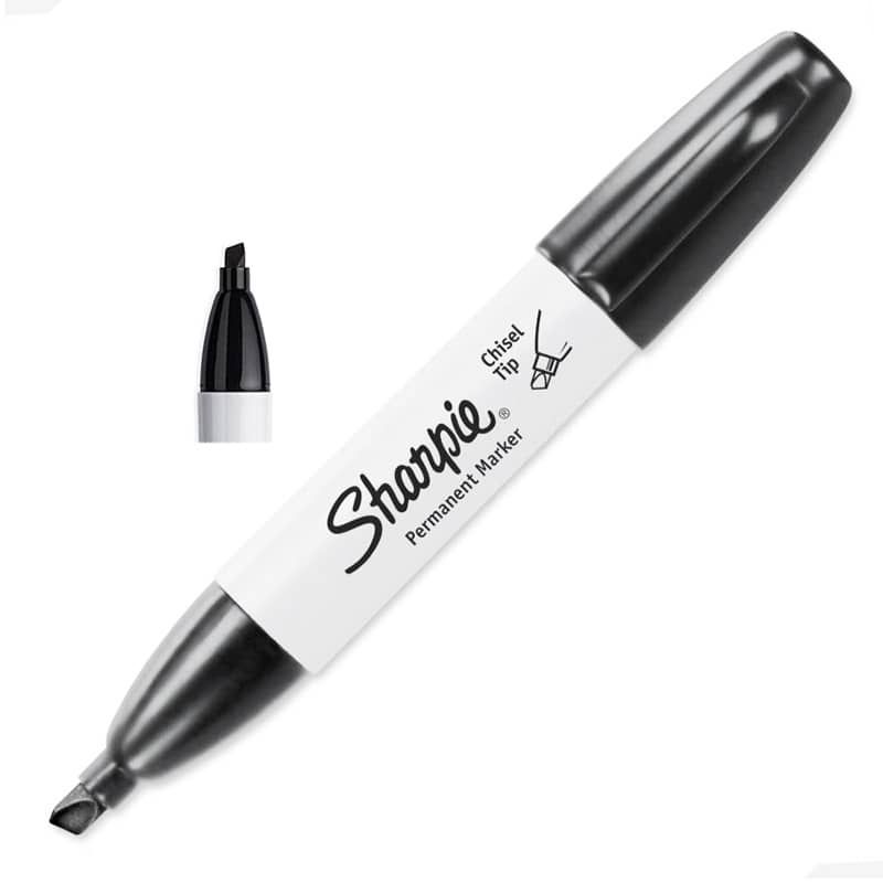 Sharpie Marker Chisel Tip Black | Jerry's Artarama