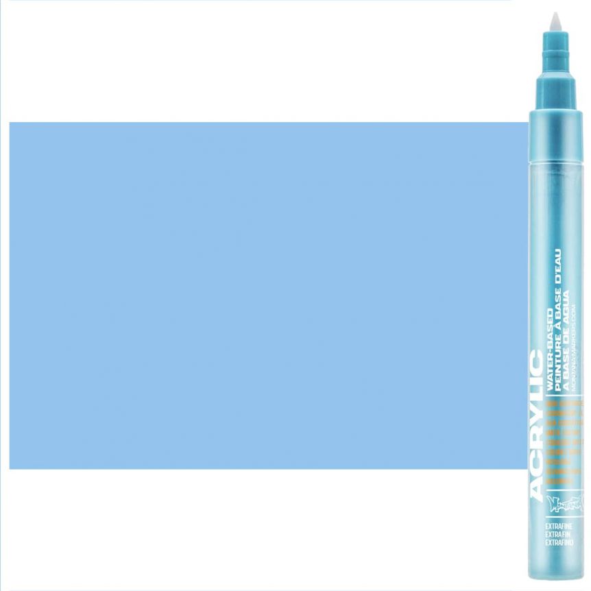 Montana Acrylic Paint Marker 0.7mm (Extra Fine) - Shock Blue Light ...
