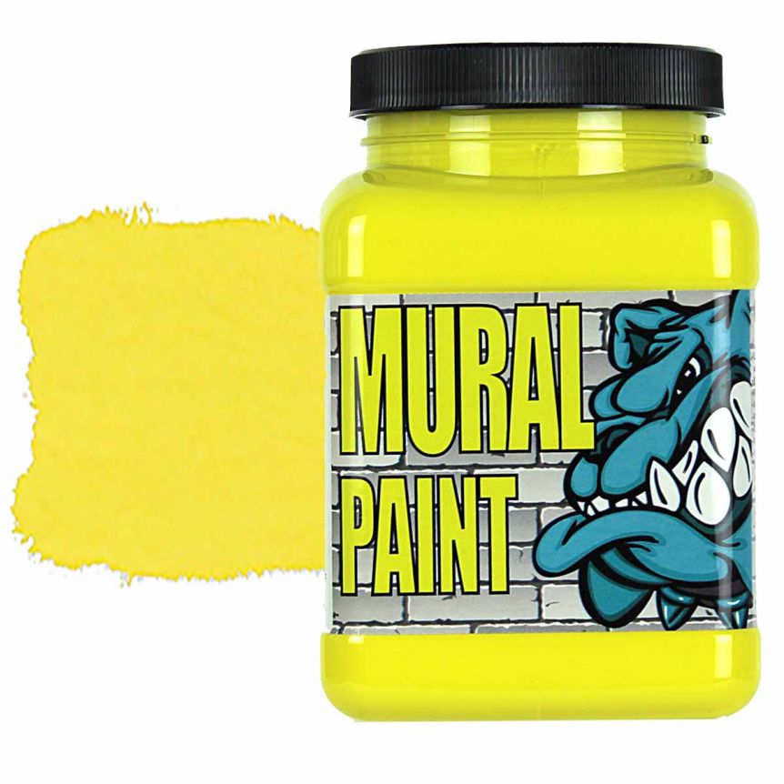 Chroma Acrylic Mural Paint - Smiley Face (Bright Yellow), 16oz | Jerry ...