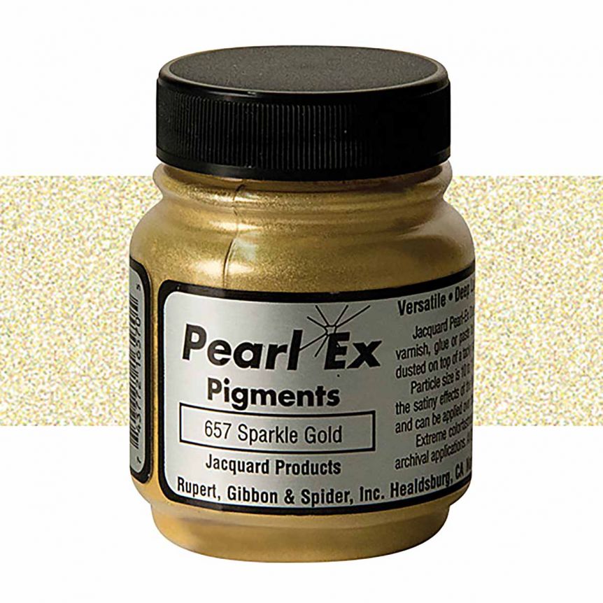 Jacquard Pearl Ex Powdered Pigment - Sparkle Gold .75oz | Jerry's Artarama
