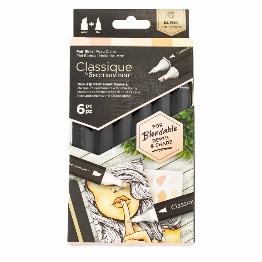 Spectrum Noir Classique Marker Fair Skin Set of 6 | Jerry's Artarama