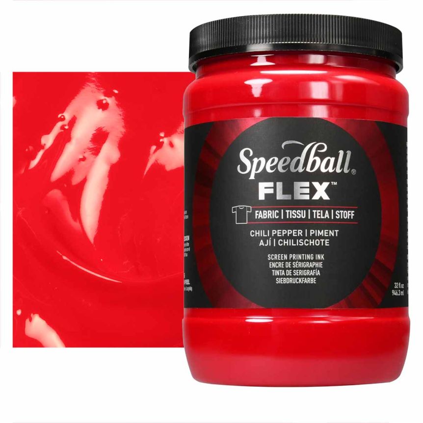 Speedball Flex Fabric Screen Print Ink - Chili Pepper, 32oz | Jerry's ...