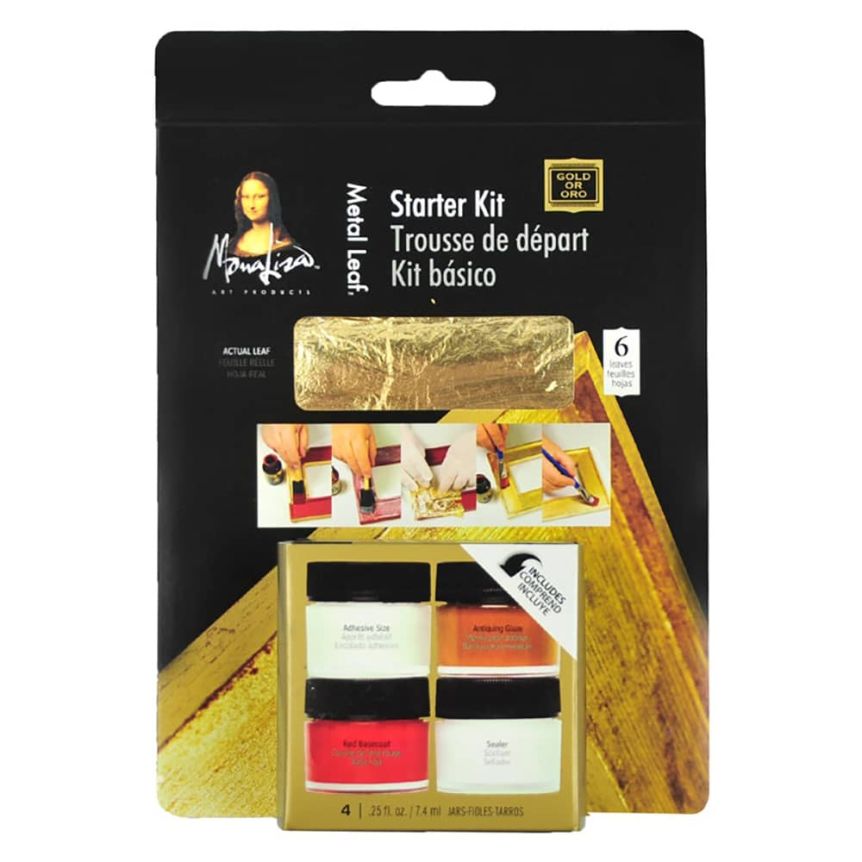 Speedball Mona Lisa Gold Leafing Metal Leaf Starter Set | Jerry's Artarama