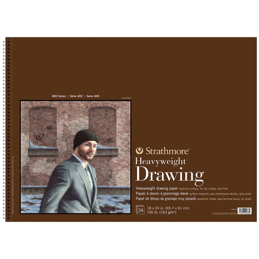 Strathmore 400 Series Heavyweight Drawing Pad, 24 Sheets 18x24" | Jerry ...