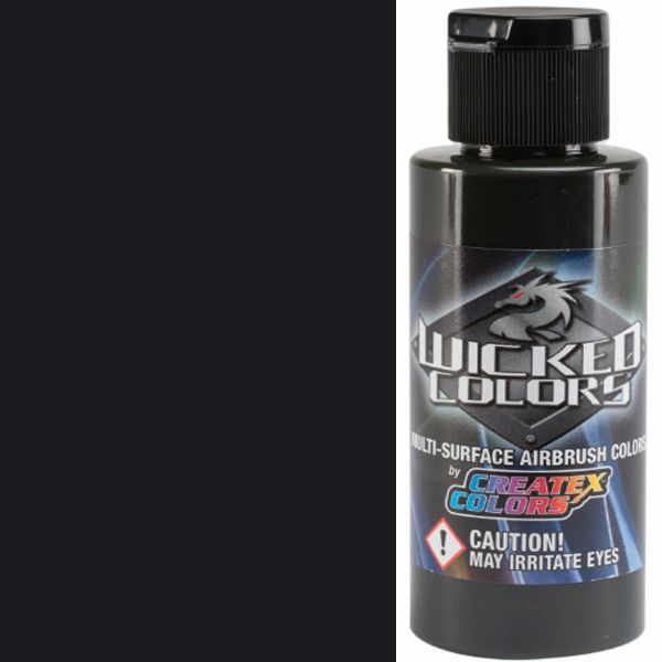 Wicked Air Airbrush Colors Detail Smoke Black 2oz | Jerry's Artarama