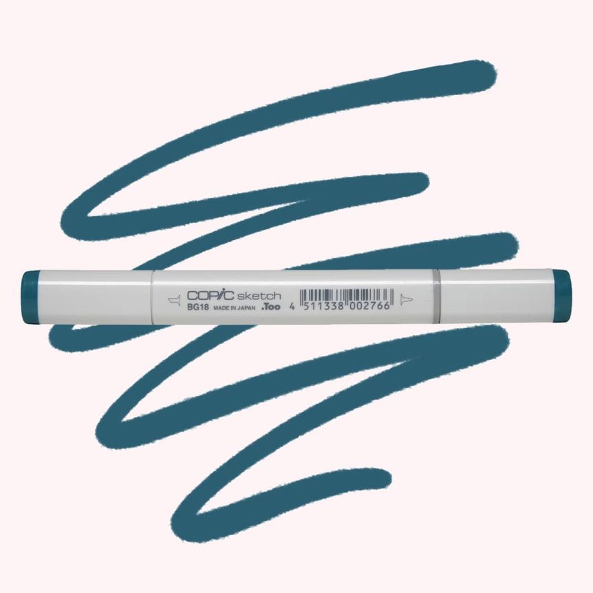 Copic Sketch Marker BG18 Teal Blue | Jerry's Artarama
