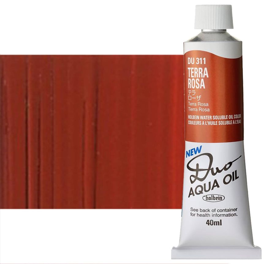 Holbein Duo Aqua Water-Soluble Oil Color 40 ml Tube - Terra Rosa ...