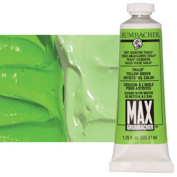 MAX Water-Mixable Oil Color 37 ml Tube - Thalo Yellow Green | Jerry's ...