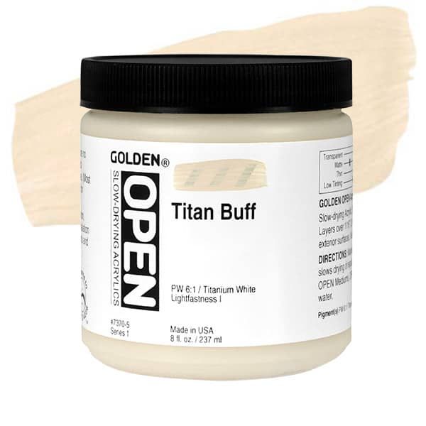 GOLDEN Open Acrylic Paints Titan Buff 8 oz | Jerry's Artarama