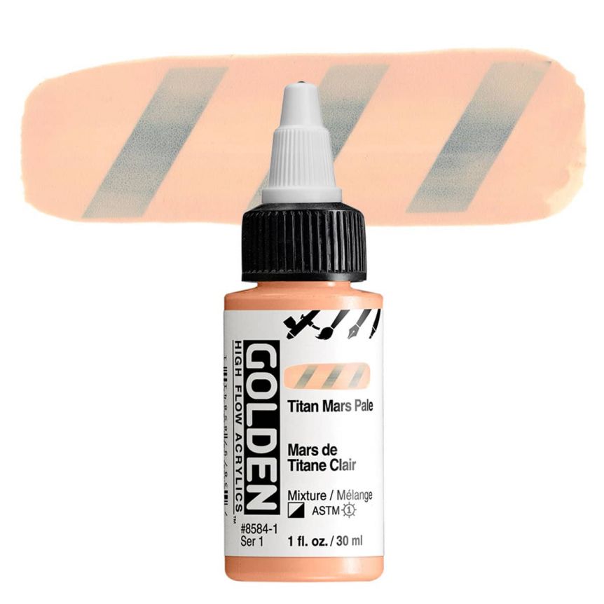 Golden High Flow Acrylic - Titanium Mars Pale, 1oz Bottle | Jerry's ...