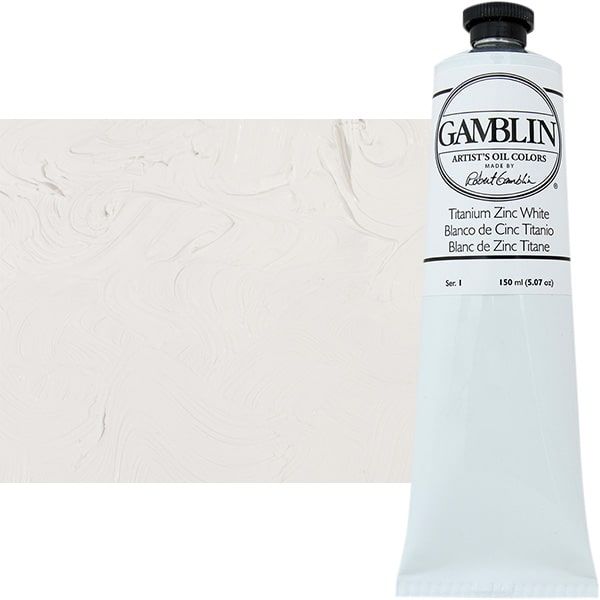 Gamblin Artists Oil - Titanium Zinc White, 150ml Tube | Jerry's Artarama