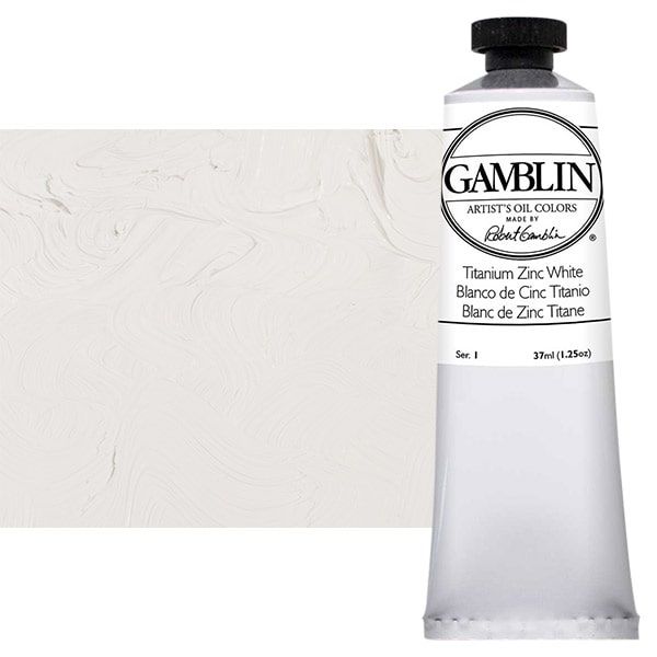 Gamblin Artists Oil - Titanium Zinc White, 37ml Tube | Jerry's Artarama
