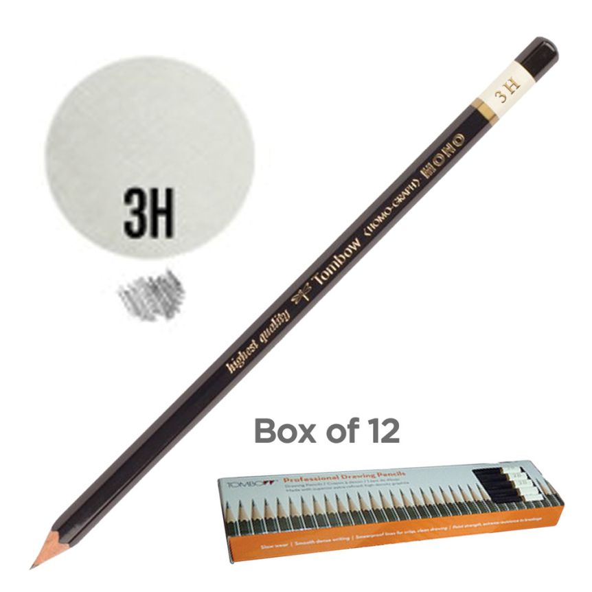 Tombow MONO Drawing Pencil 3H (Box of 12) | Jerry's Artarama