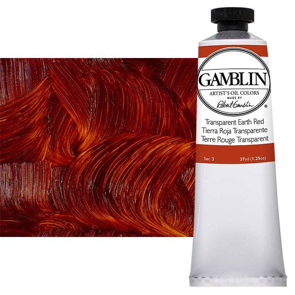 Gamblin Artists Oil - Transparent Earth Red, 37ml Tube | Jerry's Artarama