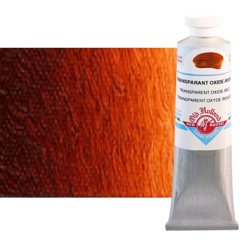 Old Holland New Masters Classic Acrylic Colors Transparent Oxide Red 60 ml | Jerry's Artarama