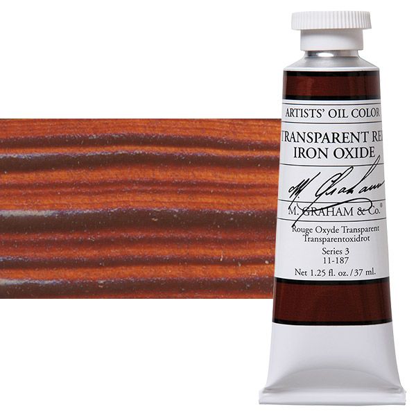 M. Graham Oil Color 37ml - Transparent Red Iron Oxide | Jerry's Artarama