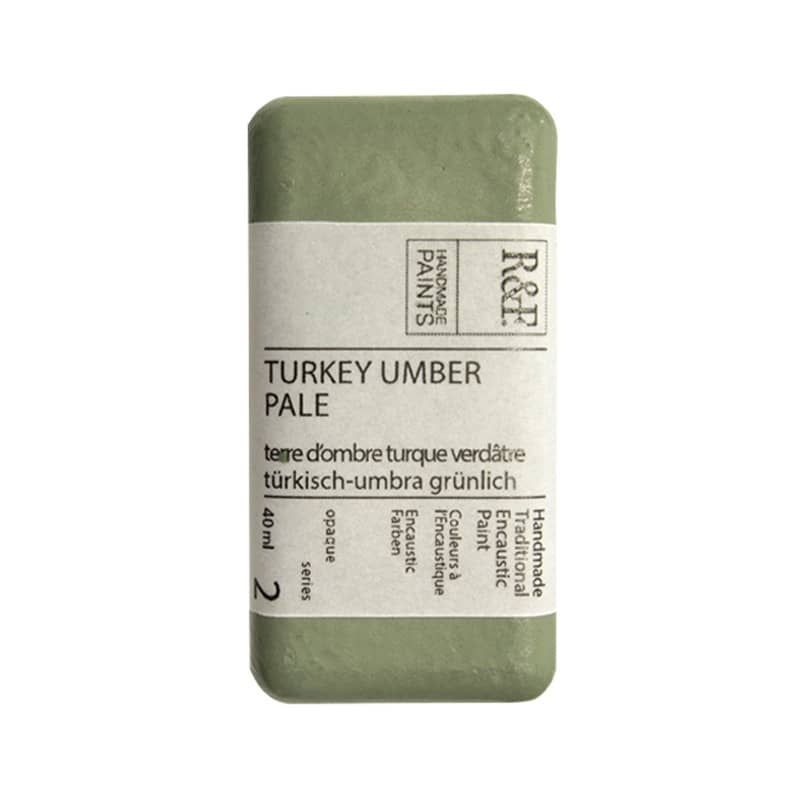 R&F Encaustic Paint 40 ml Turkey Umber Pale | Jerry's Artarama