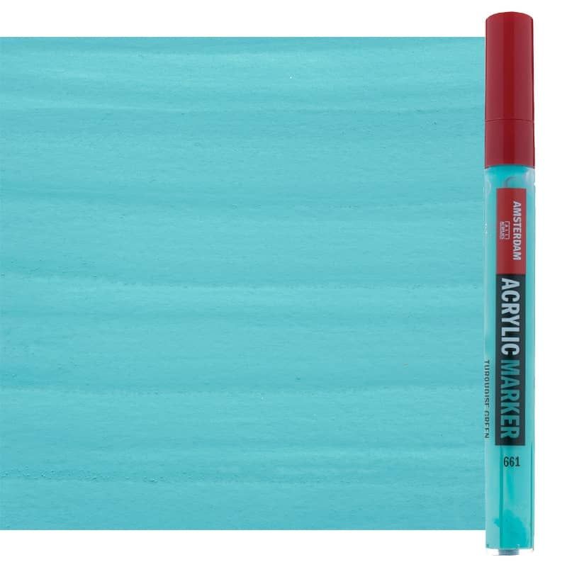 Amsterdam Acrylic Marker 4 mm Turquoise Green | Jerry's Artarama
