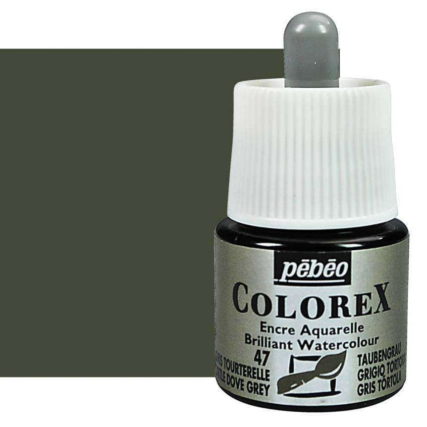 Pebeo Colorex Watercolor Ink Turtle Dove, 45ml | Jerry's Artarama