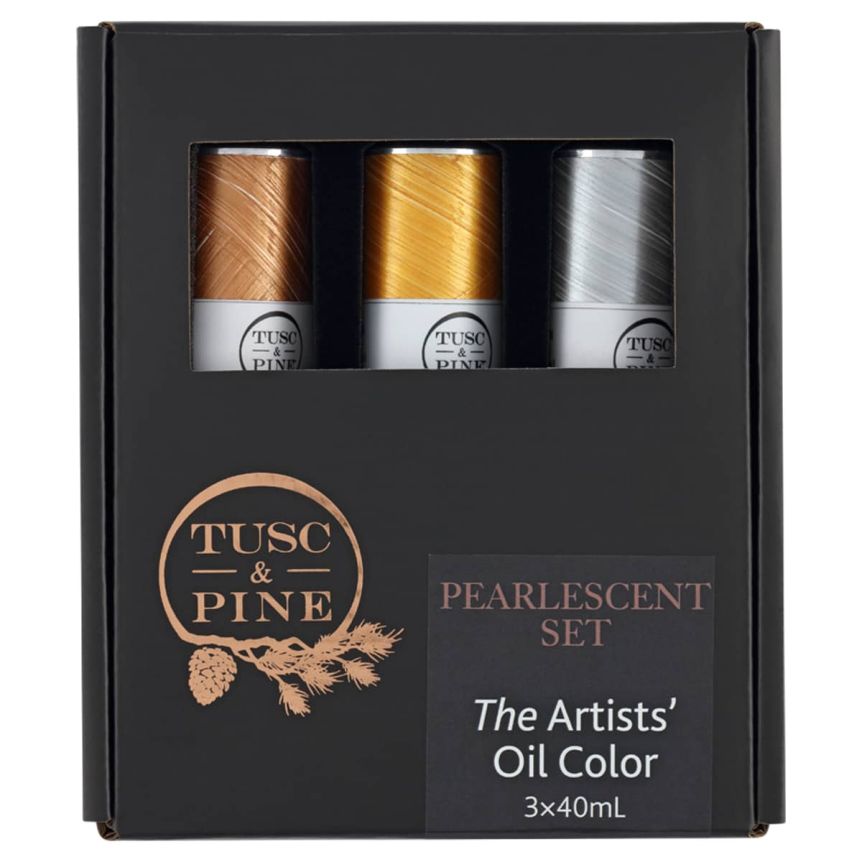 Tusc & Pine Oil Color Pearlescent Colors Set of 3, 40ml Tubes | Jerry's ...
