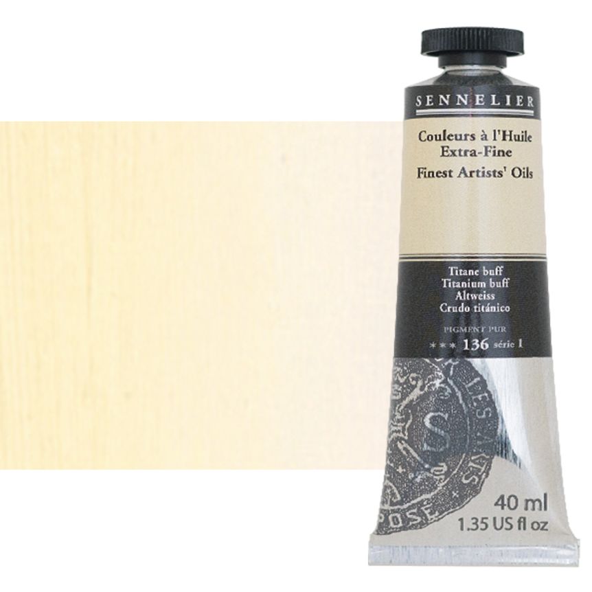 Sennelier Artists Extra-Fine Oil - Titanium Buff, 40 ml | Jerry's Artarama