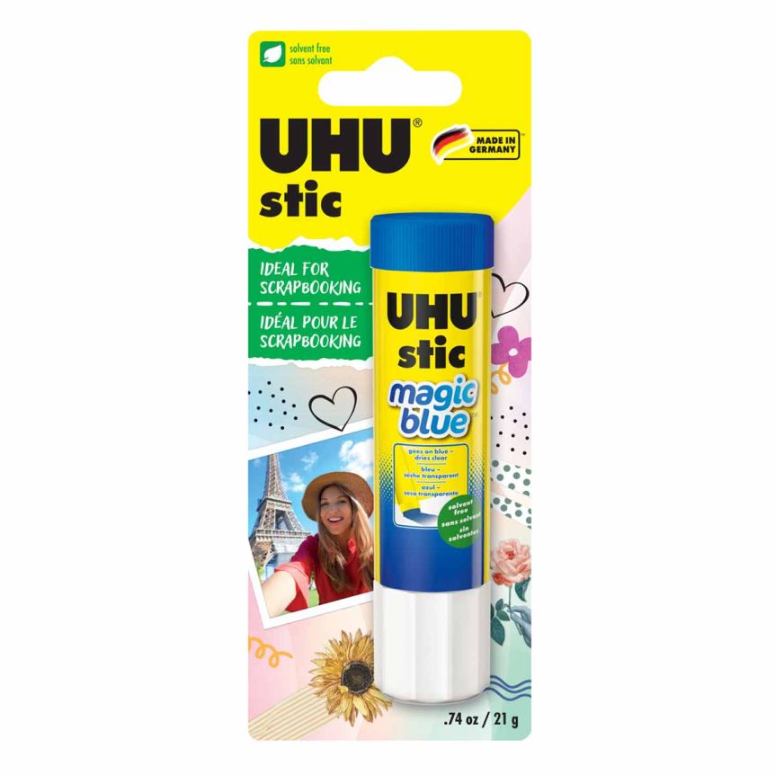UHU Magic Blue Glue Stick .74oz (21 Grams) | Jerry's Artarama