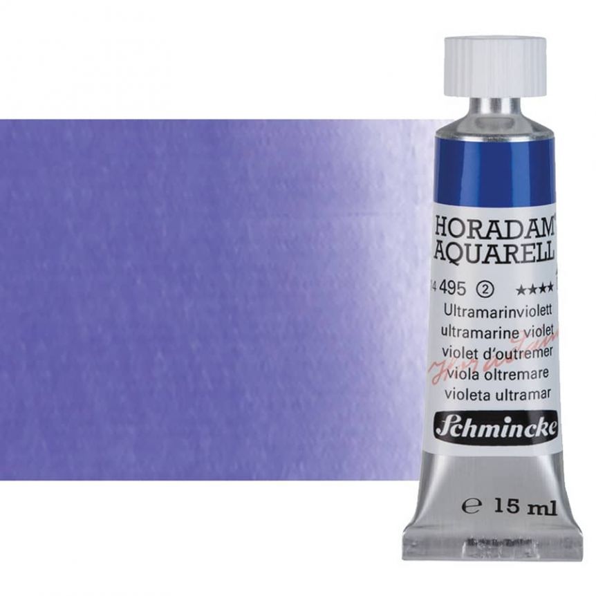 Schmincke Horadam Watercolor Ultramarine Violet, 15ml | Jerry's Artarama