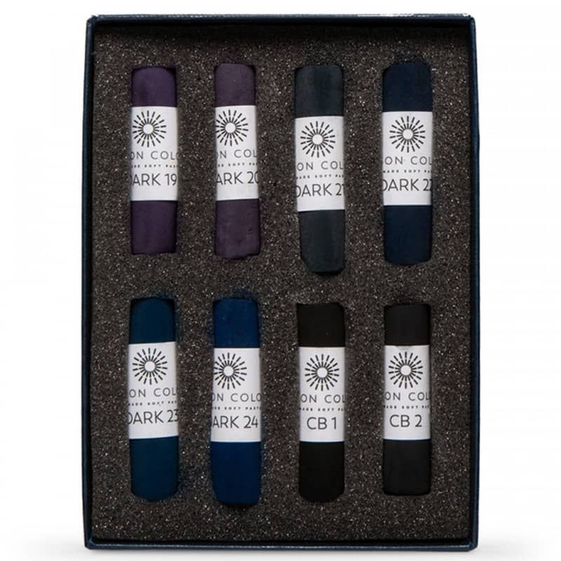 Unison Soft Pastel Full Stick Midnight Set of 8 | Jerry's Artarama