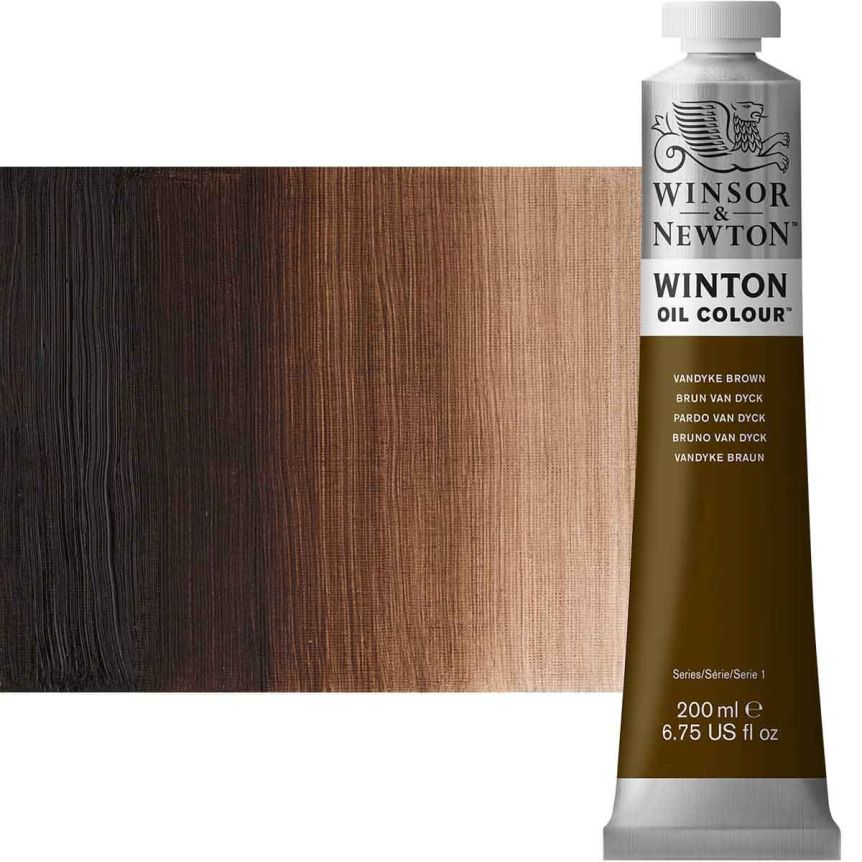 Winton Oil Color - Van Dyke Brown, 200ml Tube | Jerry's Artarama