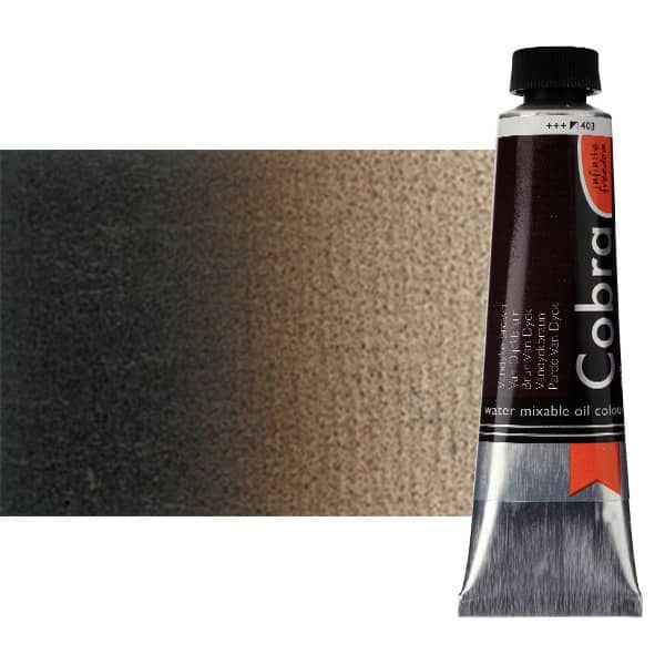 Cobra Water-Mixable Oil, Van Dyke Brown - 40ml Tube | Jerry's Artarama