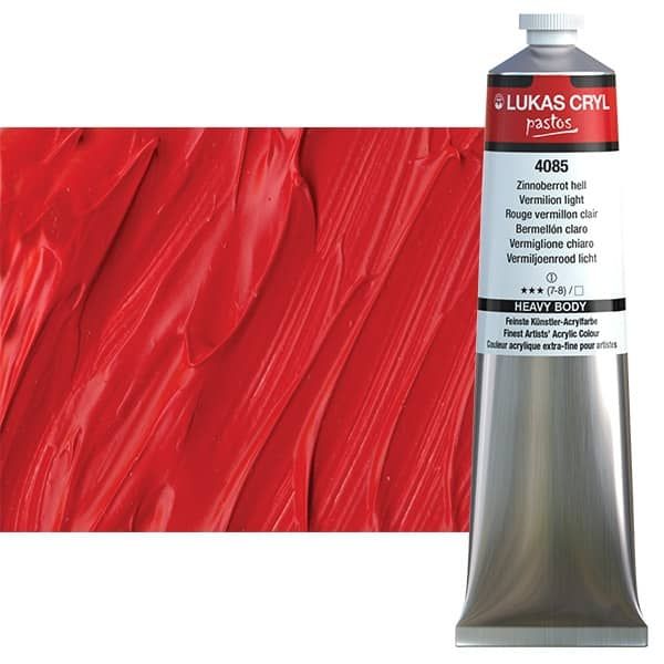 LUKAS CRYL Pastos Acrylics - Vermillion Light, 200ml Tube | Jerry's ...