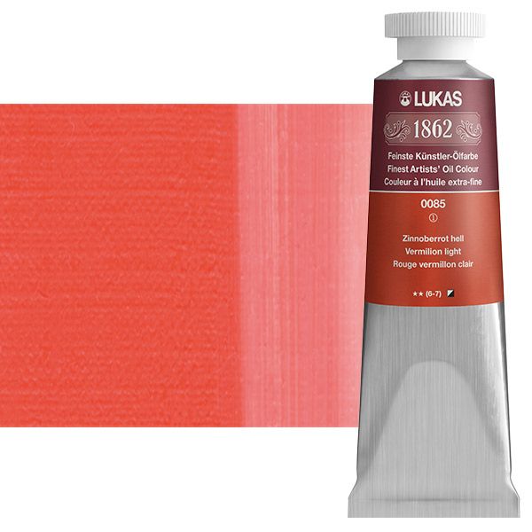 LUKAS 1862 Oil Color Vermilion Light, 37ml | Jerry's Artarama