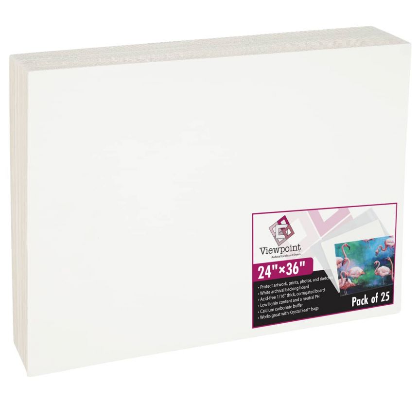 Viewpoint Archival Backing Board 24"x36" Pack of 25 | Jerry's Artarama
