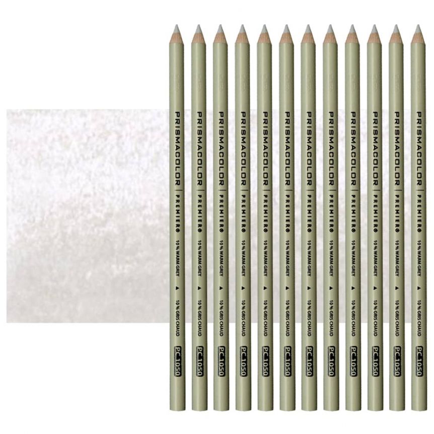 Prismacolor Premier Colored Pencil PC1050 Warm Gray 10% (Set of 12 ...
