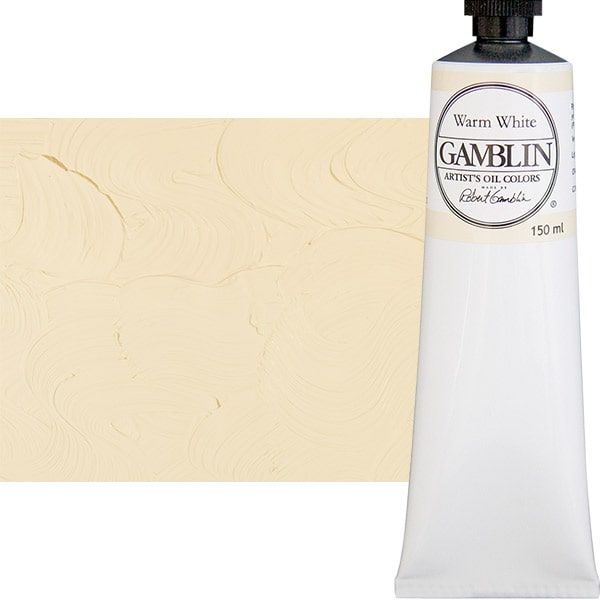 Gamblin Artists Oil - Warm White, 150ml Tube | Jerry's Artarama