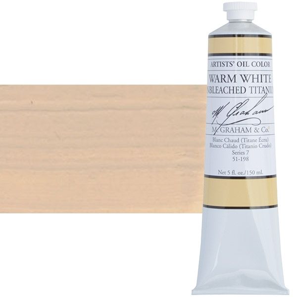 M Graham Oil Color 5oz Tube Warm White | Jerry's Artarama
