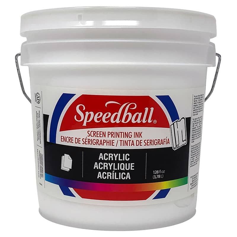 White 1 Gallon Speedball Acrylic Screen Printing Ink | Jerry's Artarama