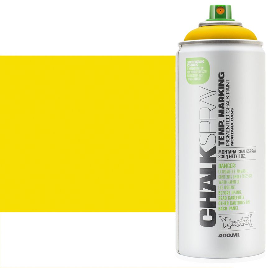 Montana CHALKSPRAY - Yellow, 400ml Can | Jerry's Artarama