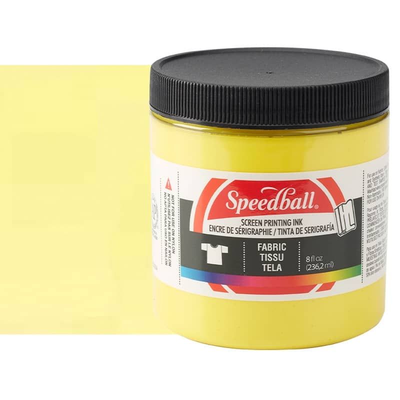 Speedball Fabric Screen Printing Ink 8 oz Jar - Yellow | Jerry's Artarama