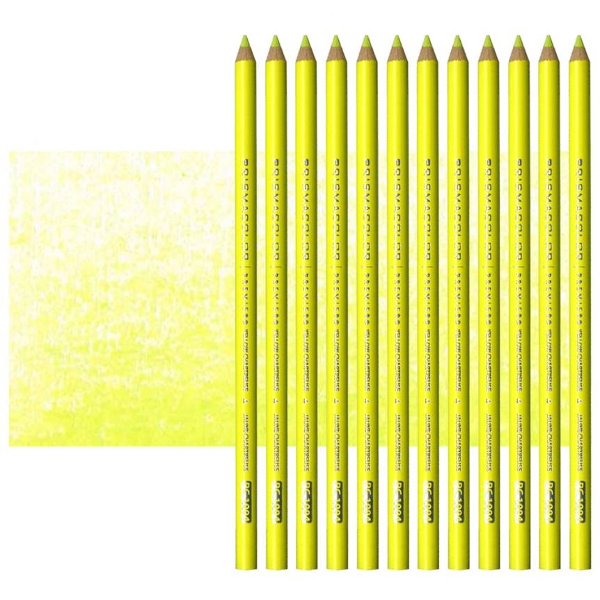 Prismacolor Premier Colored Pencil PC1004 Yellow Chartreuse (Set of 12 ...