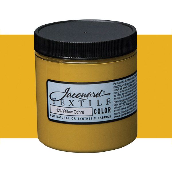 Jacquard Permanent Textile Color 8 oz. Jar - Yellow Ochre | Jerry's ...
