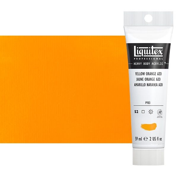 Liquitex Heavy Body Acrylic - Yellow Orange Azo, 2oz Tube | Jerry's ...